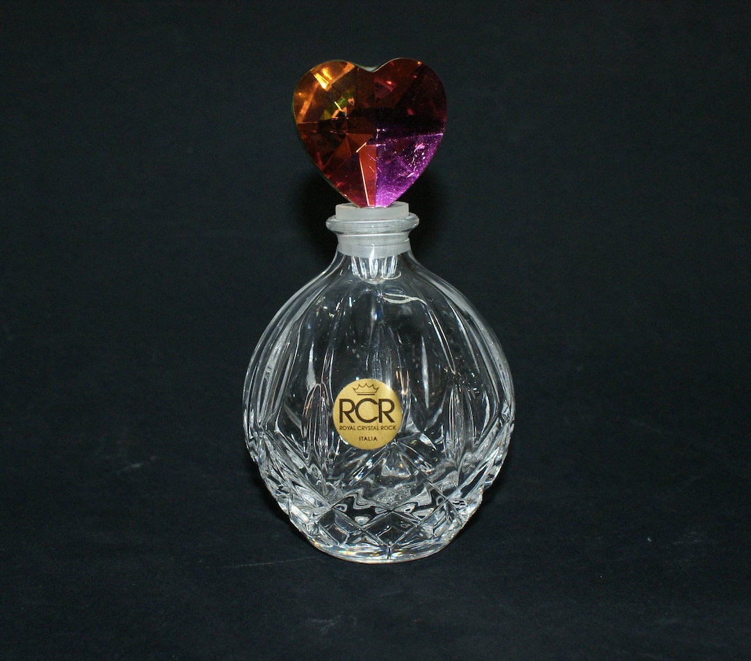 Italy RCR Cristal Parfum Bouteilles Bottle Perfume Cap Heart Vintage ...