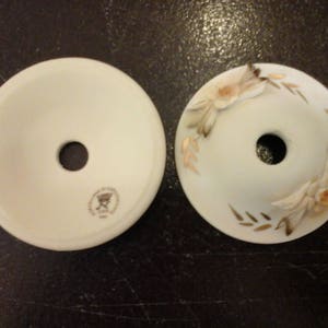 2 Pcs. Bobeshe Porcelain - Bobeche Bobesche Capodimonte - MADE in ITALY ...