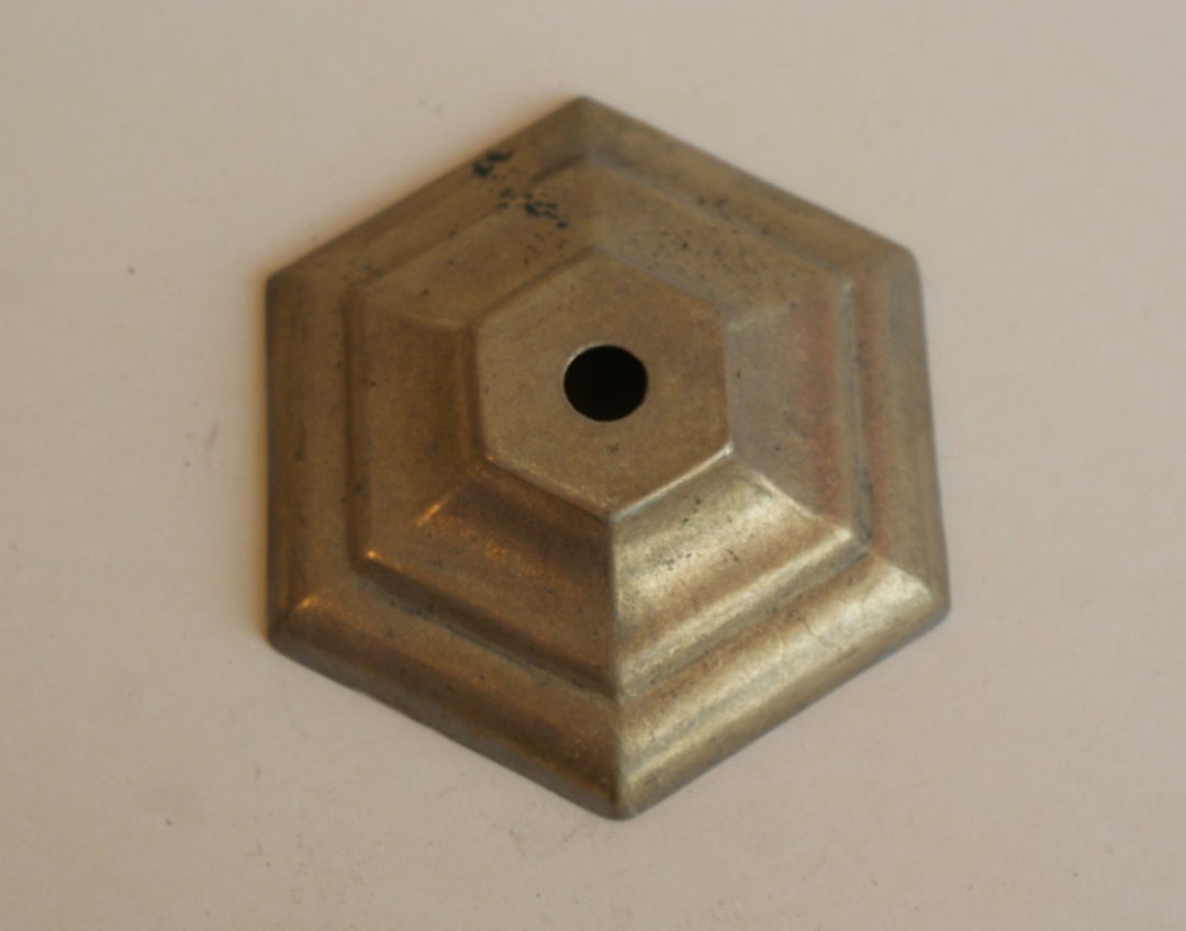 1 Pz Brass Bobeshe - Brass Bobeche Bobesche Esagono Grande - MADE in ...