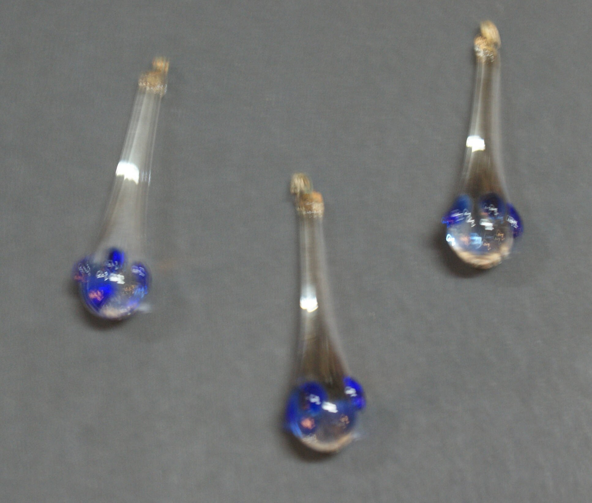 Lot 6 Pieces Drop 2 Crystal Lance Smooth Round and Blue - Etsy UK