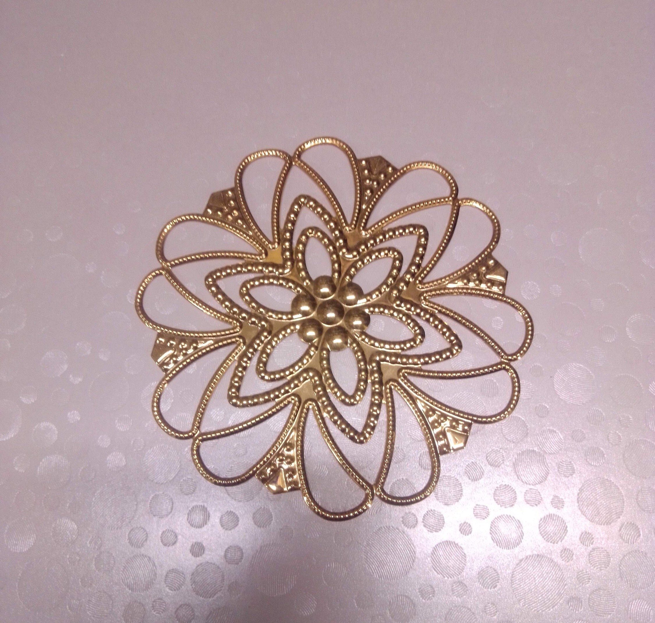 Brass Bobeshe Gold Plate Bobeche Bobesche 10 Cm Type Watermark - MADE ...