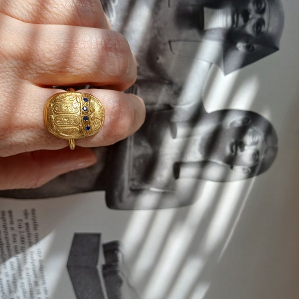 Scarab Ring - Etsy