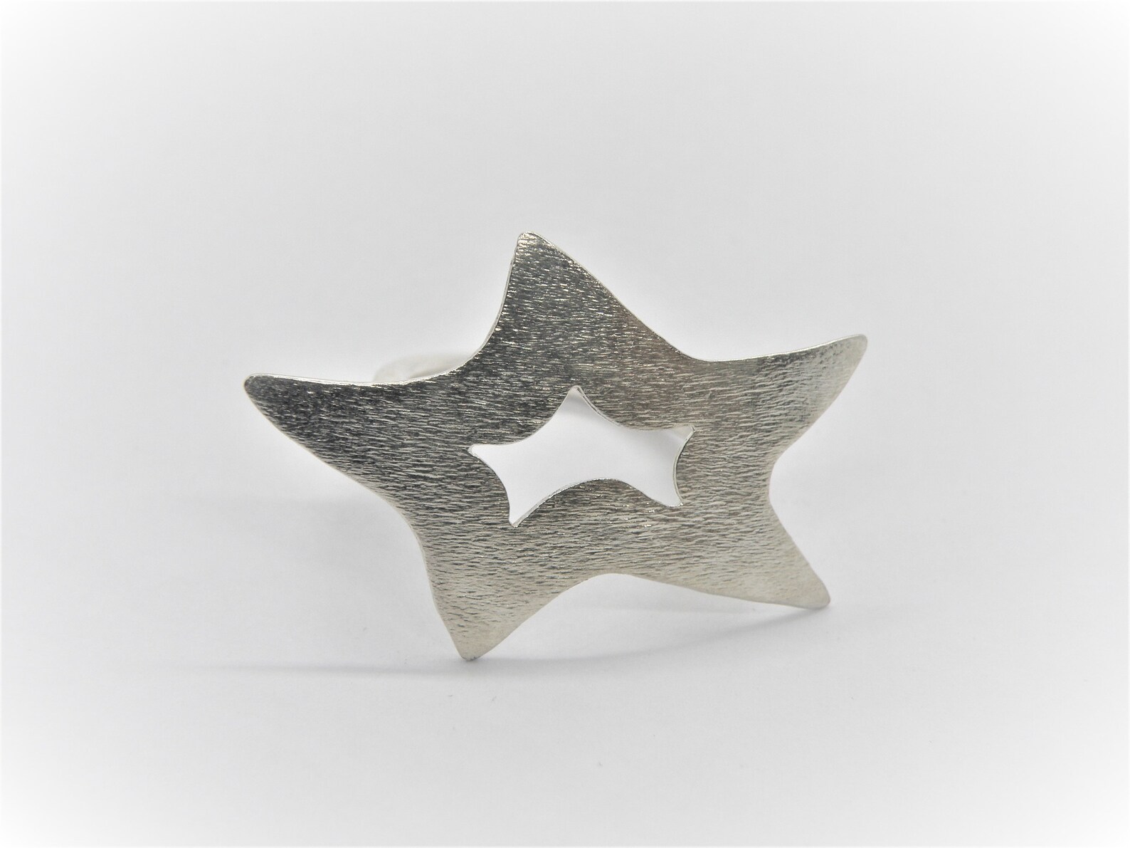 Ring Star Silver Gold Plated Star Shape Ring Alexia - Etsy
