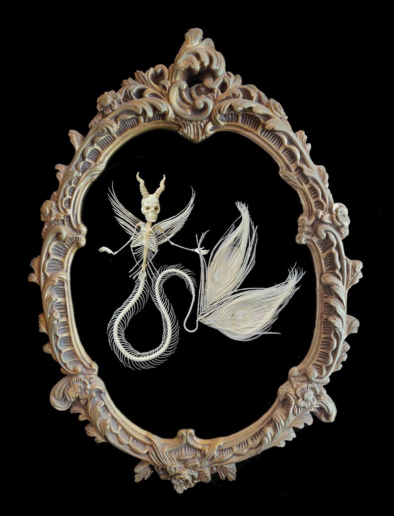 Siren Prints Queen of Skulls Mermaid Skeleton Photography - Etsy UK