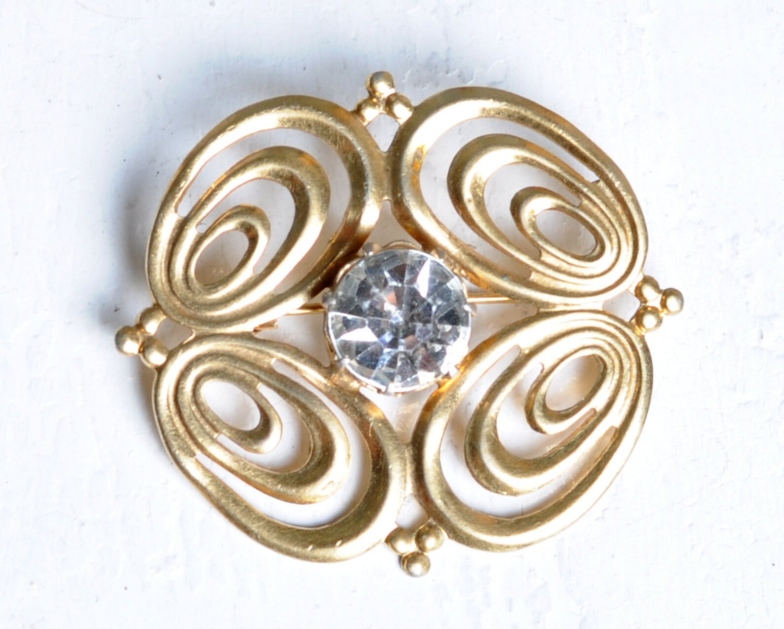 Broche Vintage, blanc Pierre broche, Broche Vintage - Etsy France