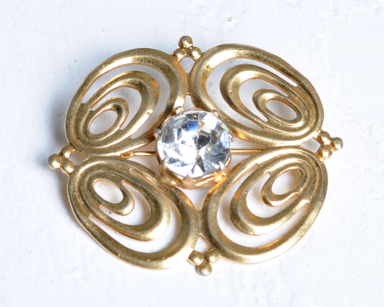 Broche Vintage, blanc Pierre broche, Broche Vintage - Etsy France