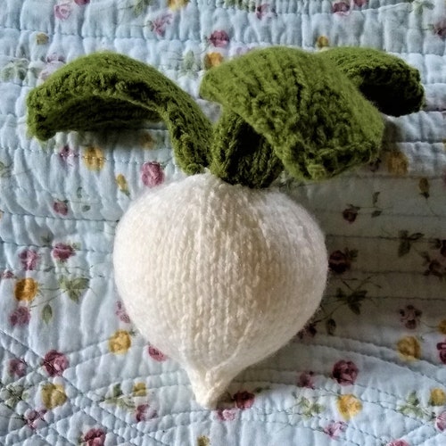 White Turnip Knitting Pattern - Etsy