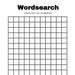 Create Your Own Wordsearch, Printable Digital Download - Etsy