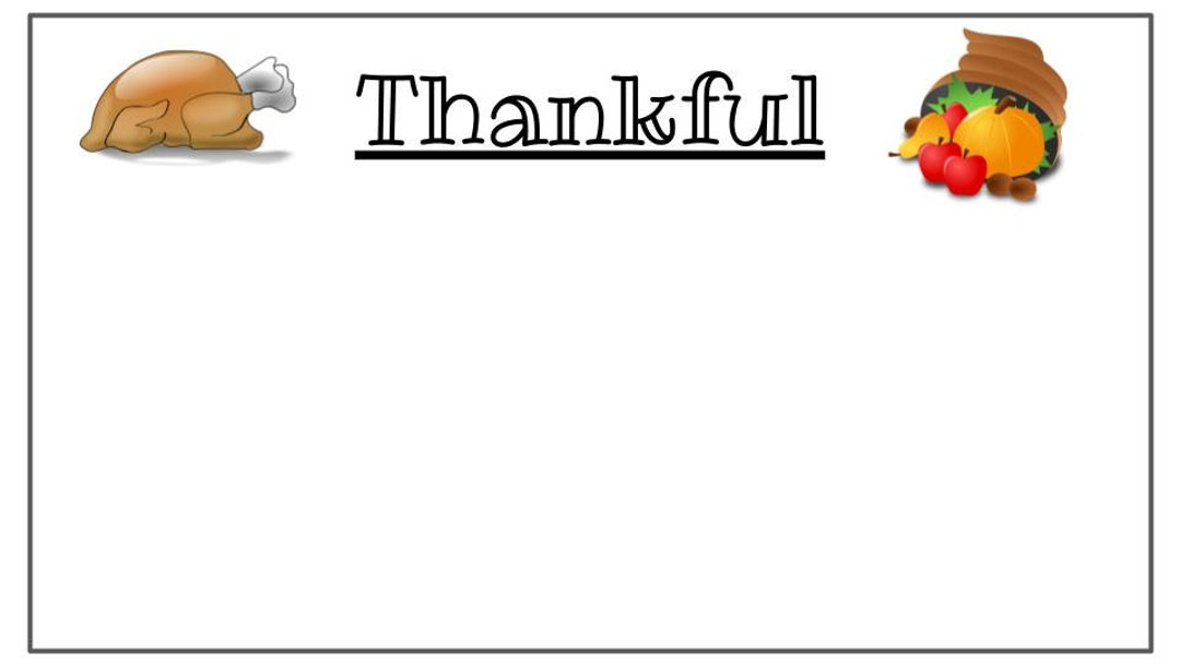 Printable "thankful" Worksheet, Digital Download, What Are You Thankful ...