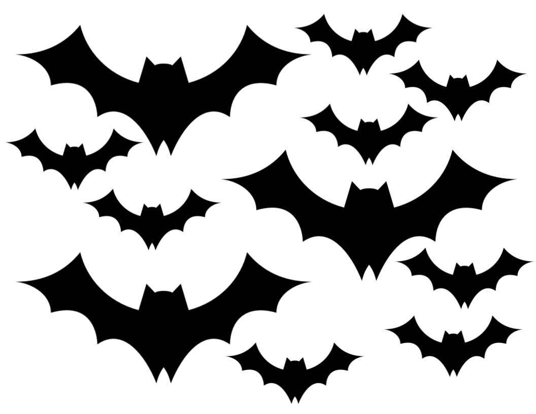Printable "bat " Sheets - 3 Sheets & 6 Different Sizes - Etsy