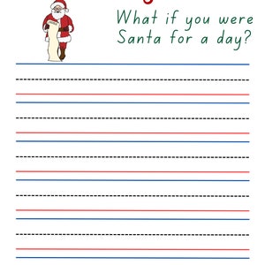 15 Winter and Christmas Writing Prompts With Beginner Lined Paper - Etsy