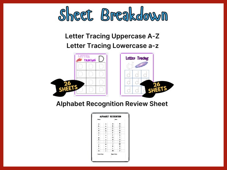 Alphabet Tracing Worksheets Bundle | 250 Page Printable ABC Activities ...