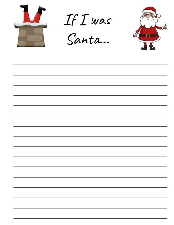 Printable if I Was Santa Worksheet Printable | Etsy