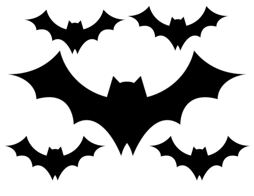 Printable "bat " Sheets - 3 Sheets & 6 Different Sizes - Etsy