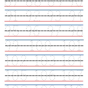 Traceable Numbers 1-110, Lined Paper Red Bottom, Blue Top, Writing ...