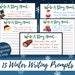 15 Winter and Christmas Writing Prompts With Beginner Lined Paper - Etsy
