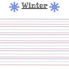 2 Printable Lined Handwriting Paper Red Bottom, Blue Top, Writing ...