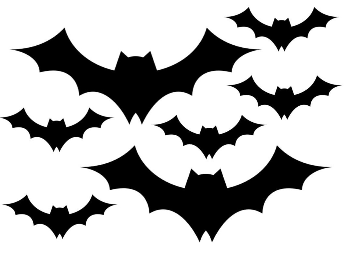 Printable "bat " Sheets - 3 Sheets & 6 Different Sizes - Etsy