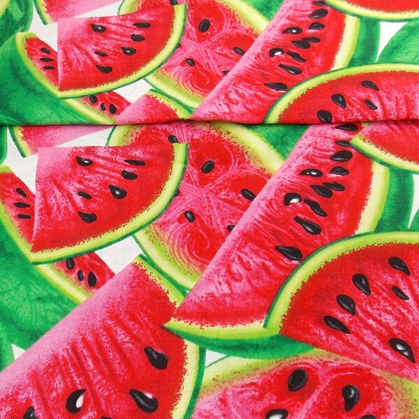Watermelon Fabric - Etsy