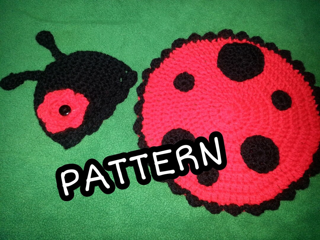 Crochet PATTERN Lady Bug Newborn Photo Prop Size Newborn to 6 Months ...