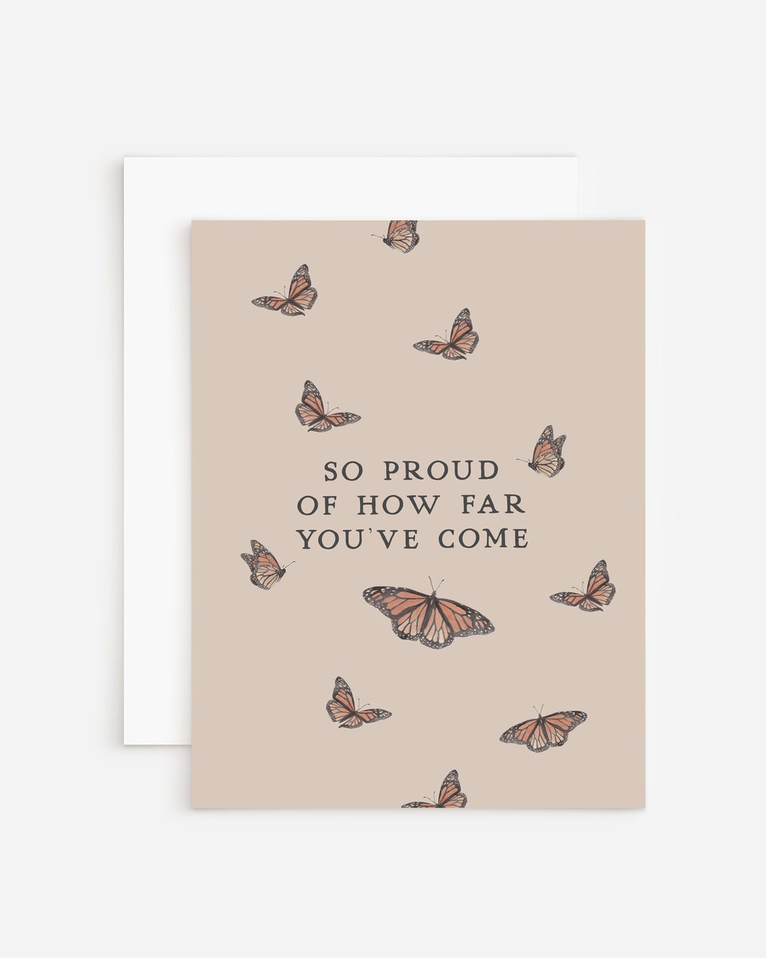 Proud of You Card | Botanical Inspired Greeting Card | A2 Size ...