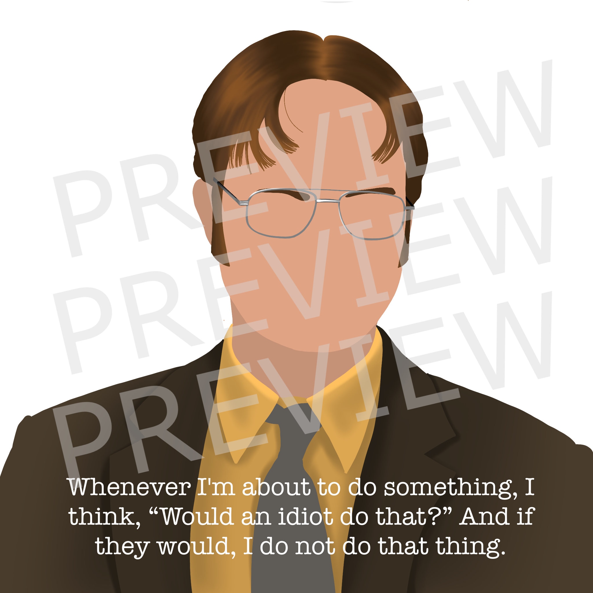 Dwight Schrute Talking Head - Etsy