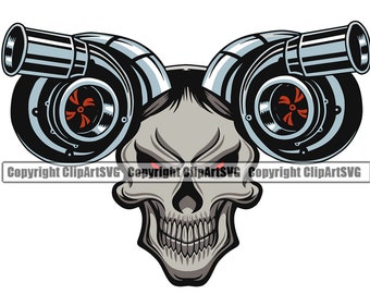Turbo Skull Svg | Etsy
