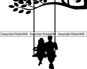 Swing Tree Svg Png - Etsy