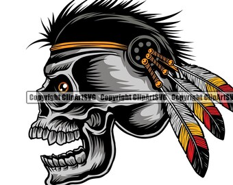 War Chief Skull Png - Etsy