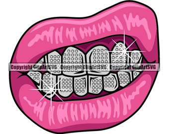 Grill Teeth Svg - Etsy