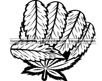 Weed Hand Peace Svg - Etsy