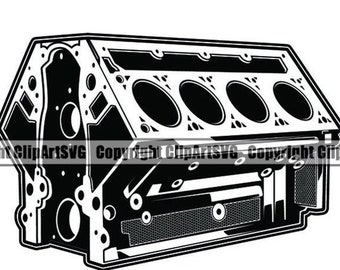 Car Engine Clipart | Etsy