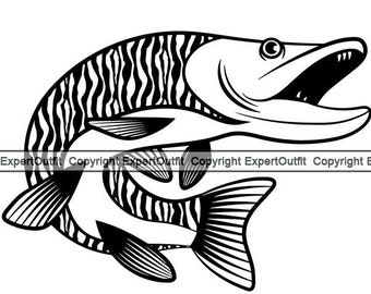 Musky Svg Logo - Etsy