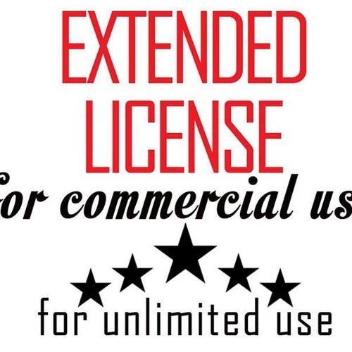 BASIC COMMERCIAL LICENSE for One Digital Product Design for - Etsy