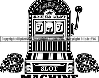 Slot machine clipart | Etsy