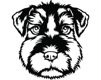 Schnauzer svg | Etsy