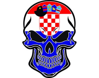 Skull flag svg | Etsy