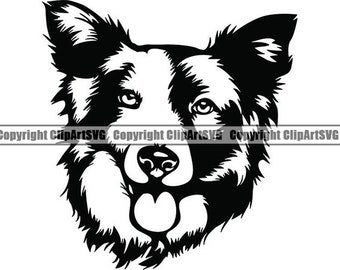 Blue heeler dog svg clipart vector graphic art blue heelr | Etsy