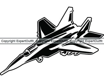 Fighter jet svg | Etsy