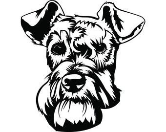 Schnauzer svg | Etsy