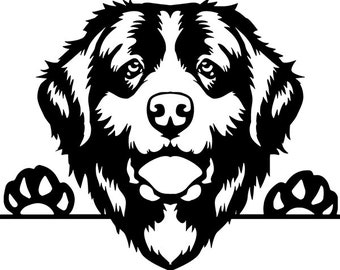 Newfoundland dog svg | Etsy