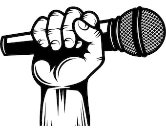 Microphone svg | Etsy