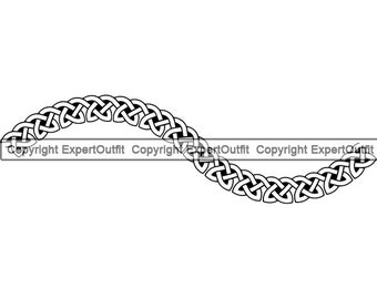 Viking Knotwork Dragon Corner Design Vector Clipart Public | Etsy