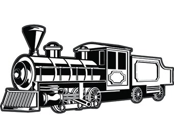 Steam engine svg | Etsy