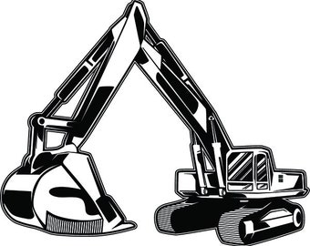 Excavator svg | Etsy