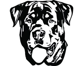 Rottweiler svg | Etsy
