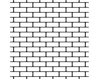 Brick wall svg | Etsy