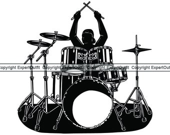 Drummer svg | Etsy