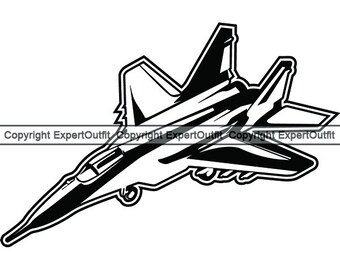 Fighter jet svg | Etsy