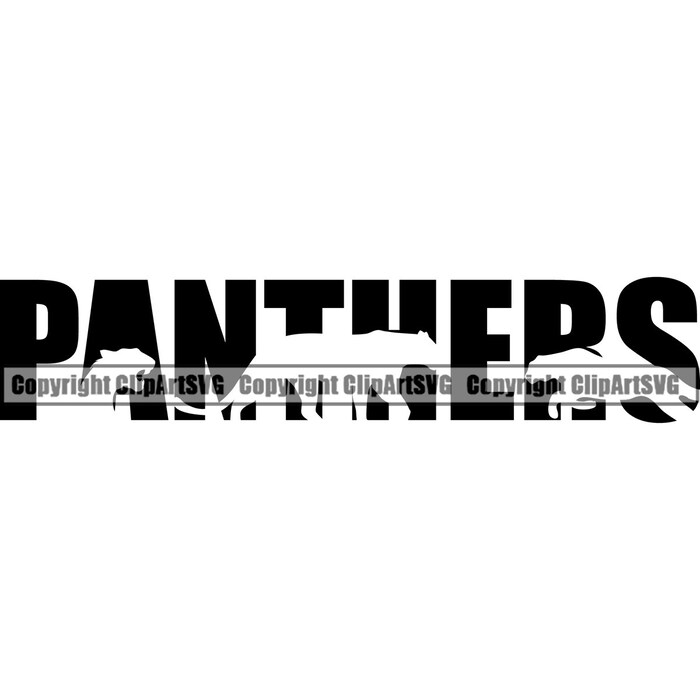 Panther Head Name Svg - Etsy